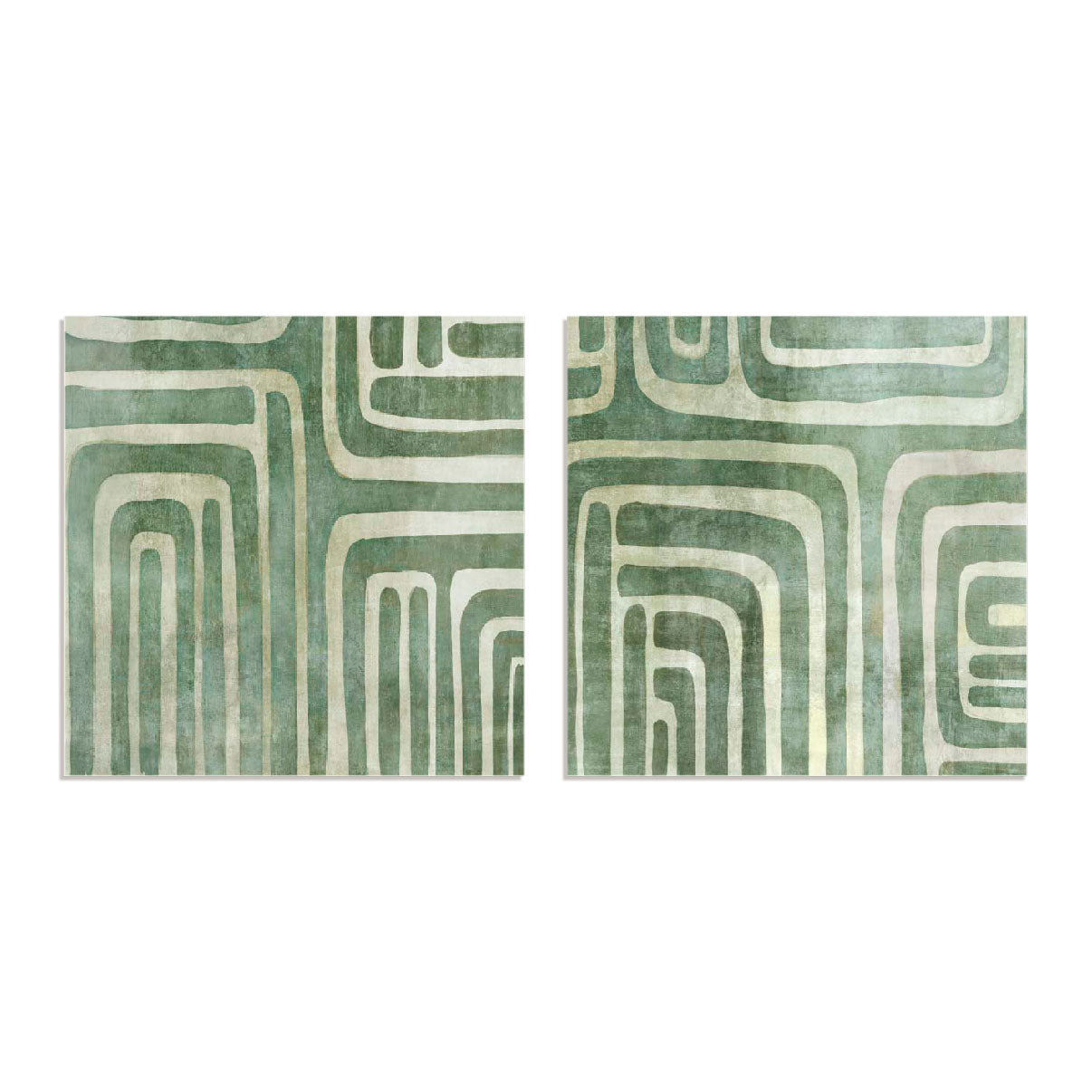 Whimsical Greens I and II Wall Art – Artey Wall Art