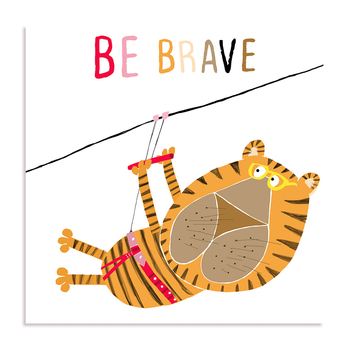 Be Brave Tiger Wall Art – Artey Wall Art