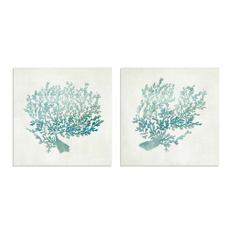 Azure Coral I and II Wall Art – Artey Wall Art