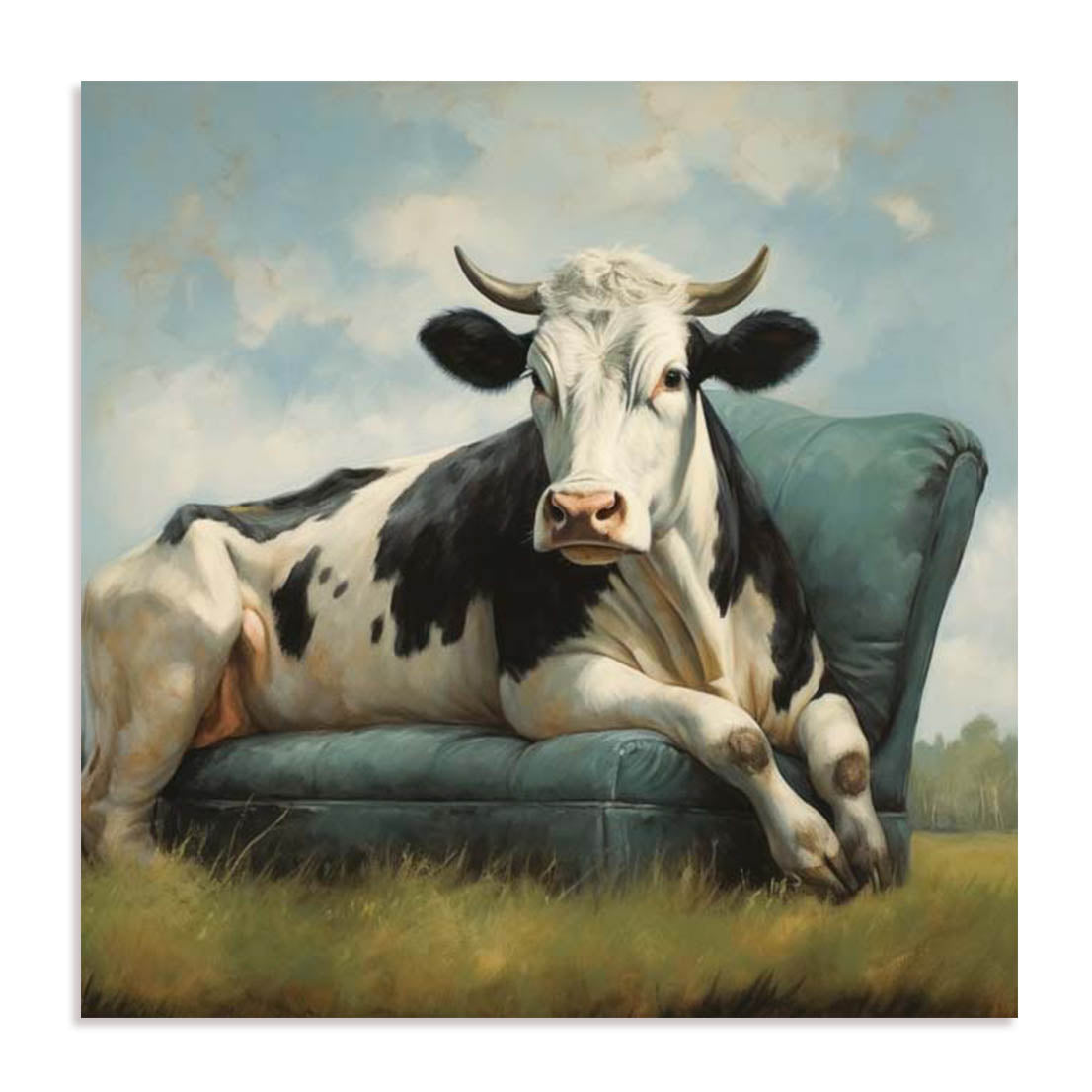Couch Cow Comfort II Wall Art – Artey Wall Art